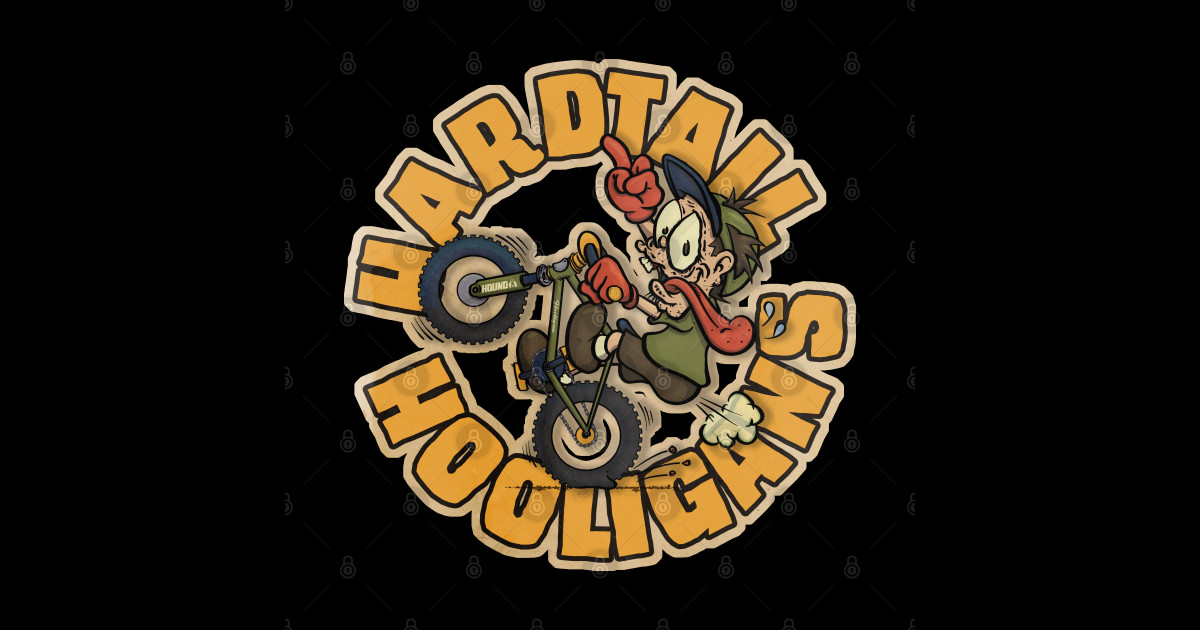Mountain Bike "Hardtail Hooligans Bird" - Mountain Bike - Sticker ...