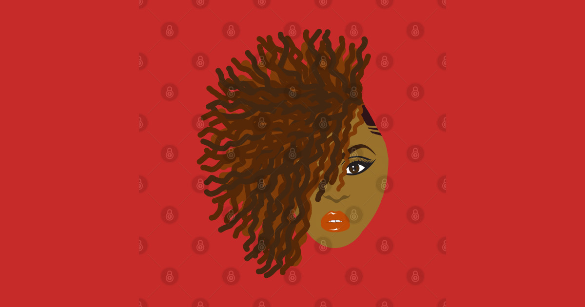 Reddish Brown Locs Natural Hair - Locs - T-Shirt | TeePublic
