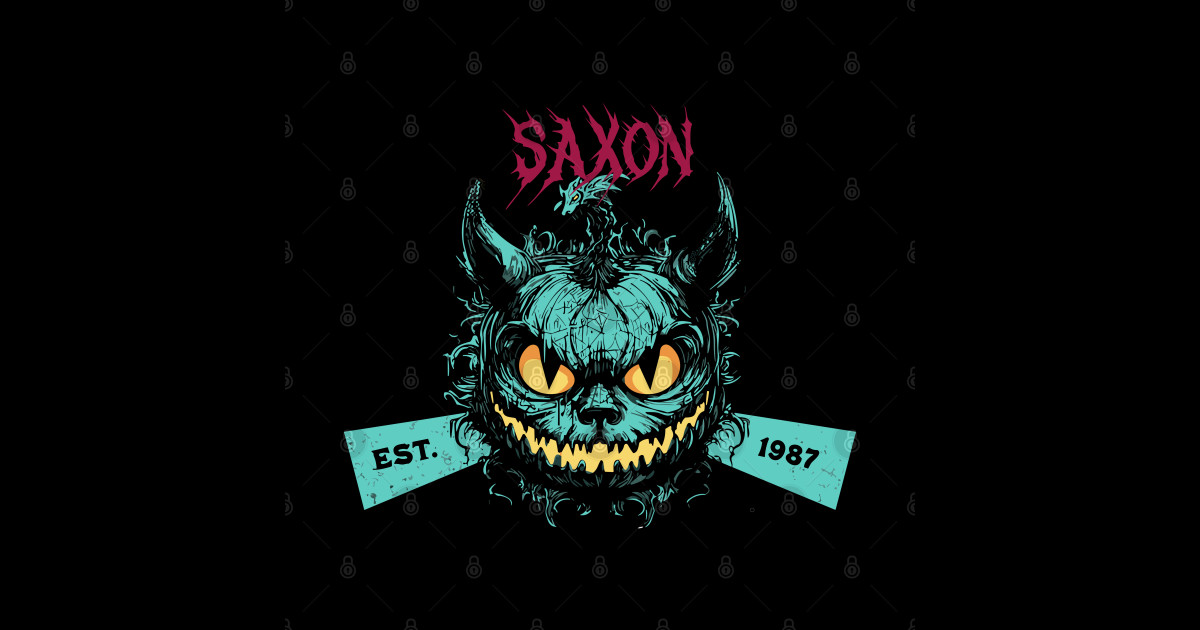 Ferocious Monster Saxon - Saxon - Sticker | TeePublic