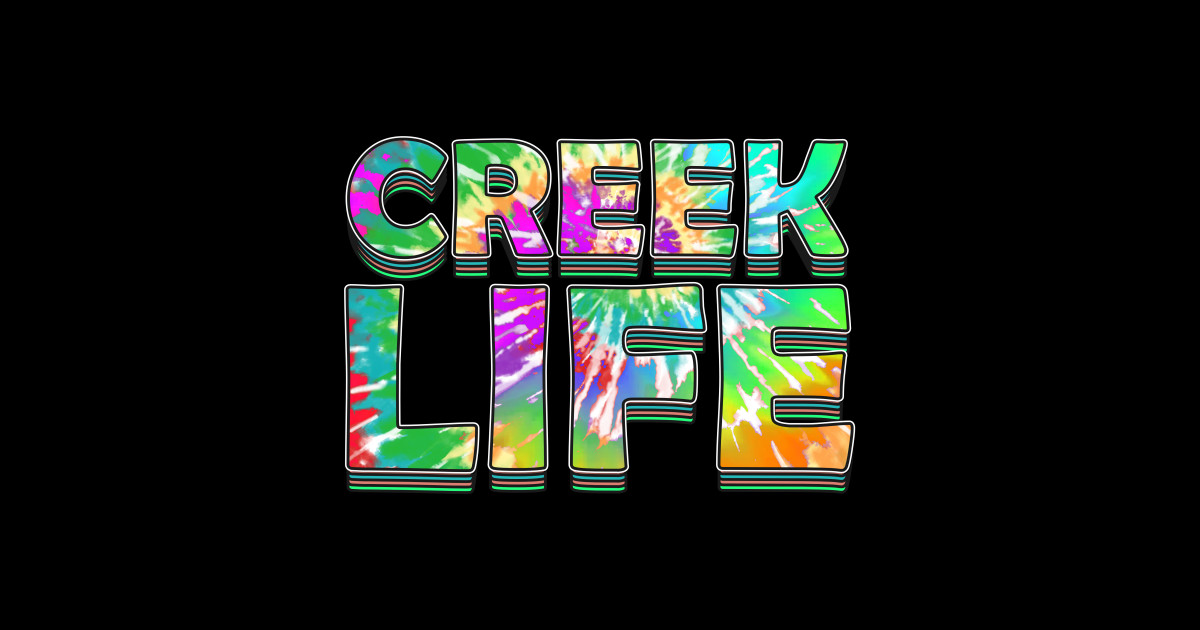 Creek Life Summertime Vintage Retro Vibes Tie Dye - Creek Life ...