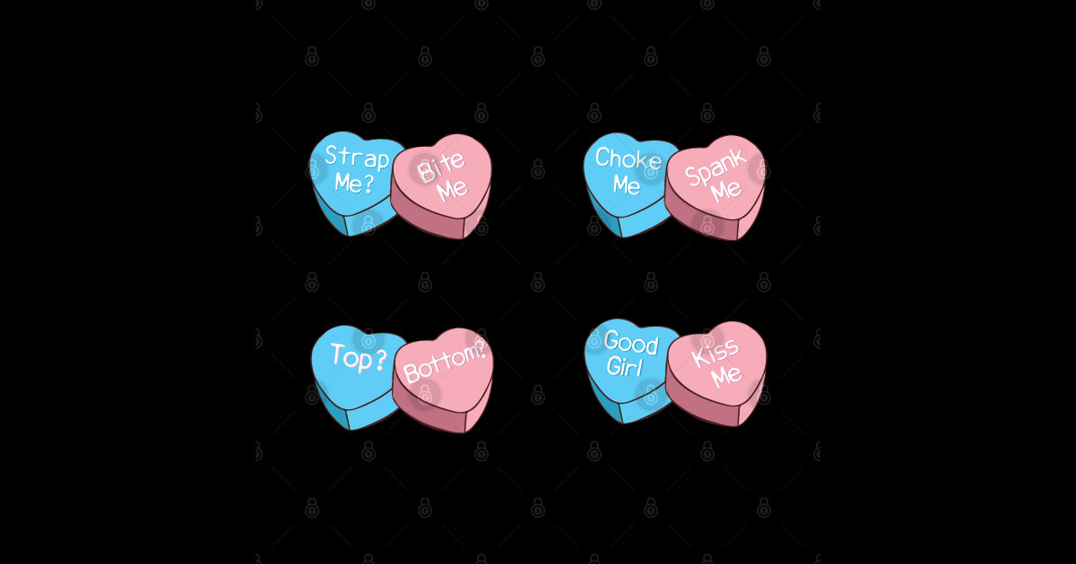 Trans Girl Valentines Heart Shape Candy Sticker Pack - Valentines Day ...