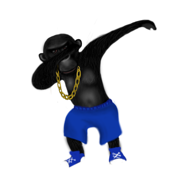 Dancing Dab Cool Chimp Monkey - Chimpanzee - Tapestry | TeePublic