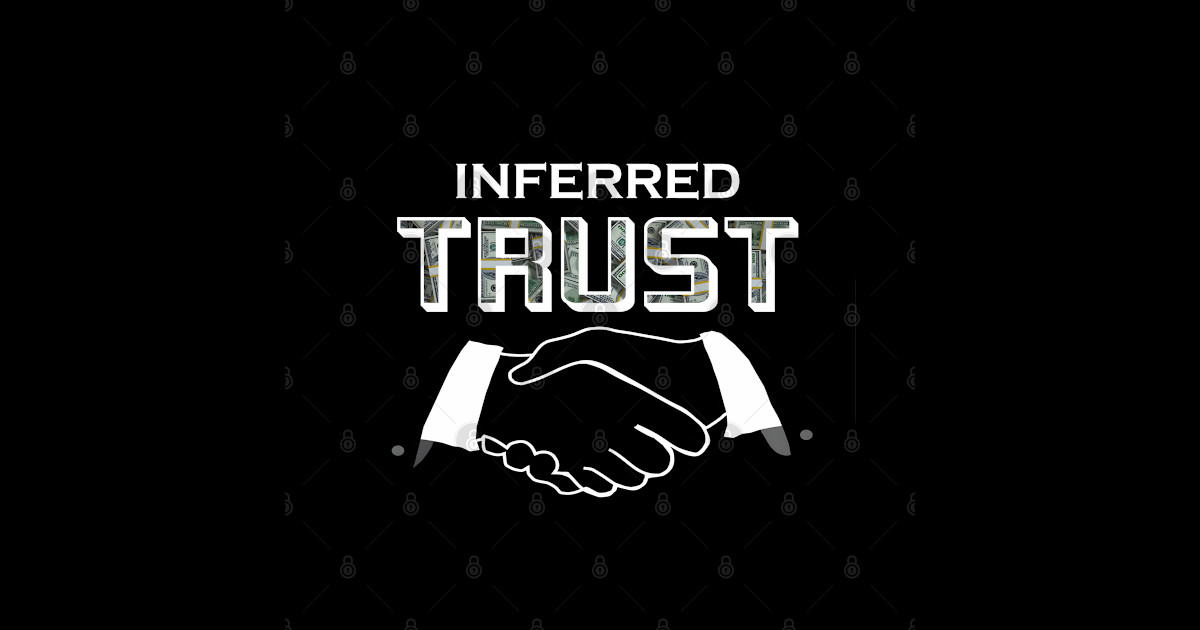 Inferred Trust Series Logo Design - Inferred Trust - Sticker | TeePublic