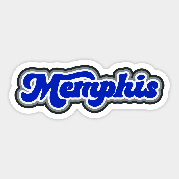 Retro Memphis Script - Memphis - Sticker | TeePublic