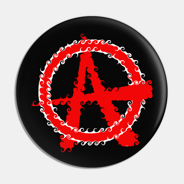 Classic Retro Anarchy Symbol - Anarchy Symbol - Pin | TeePublic