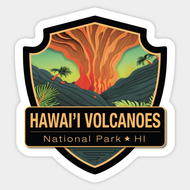 Hawai'i Volcanoes National Park - Hawaii Volcanoes - Sticker | TeePublic