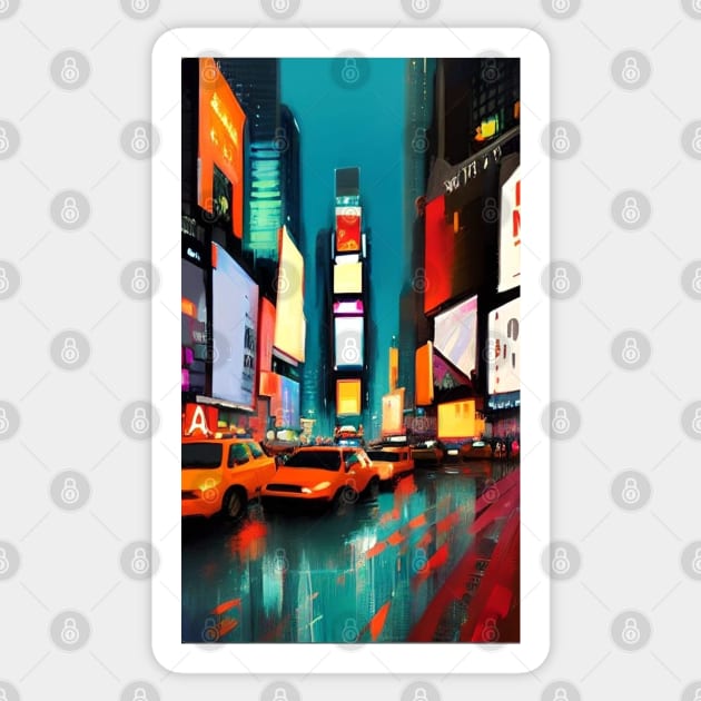 In the City - New York - Sticker | TeePublic