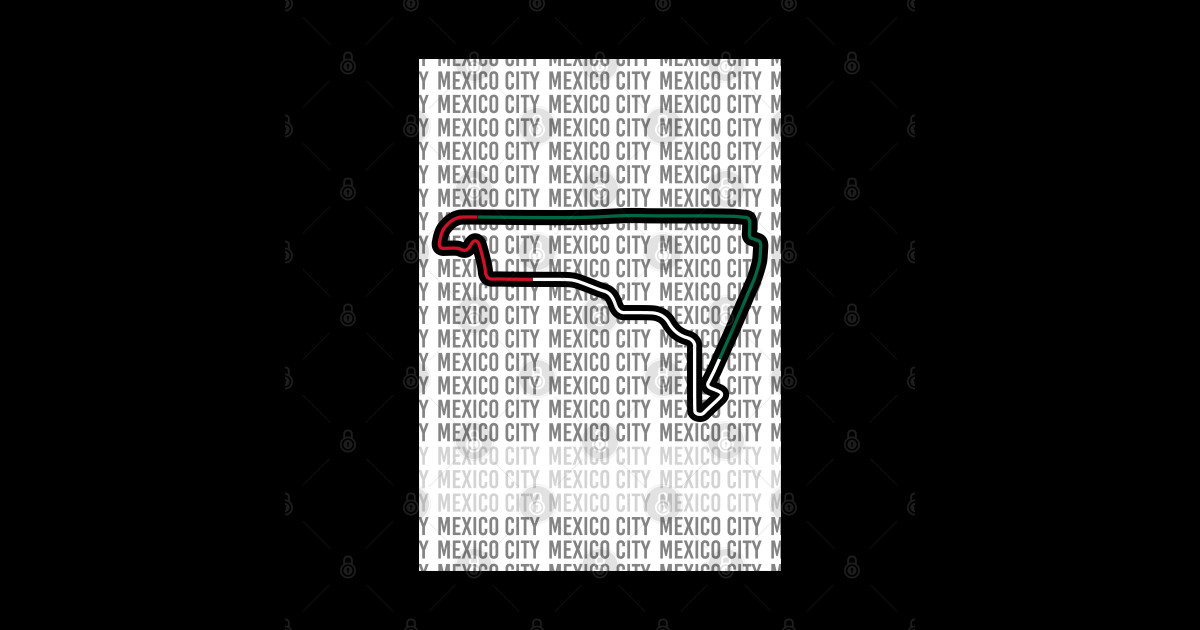 Mexico City - F1 Track - Mexico City - Sticker | TeePublic