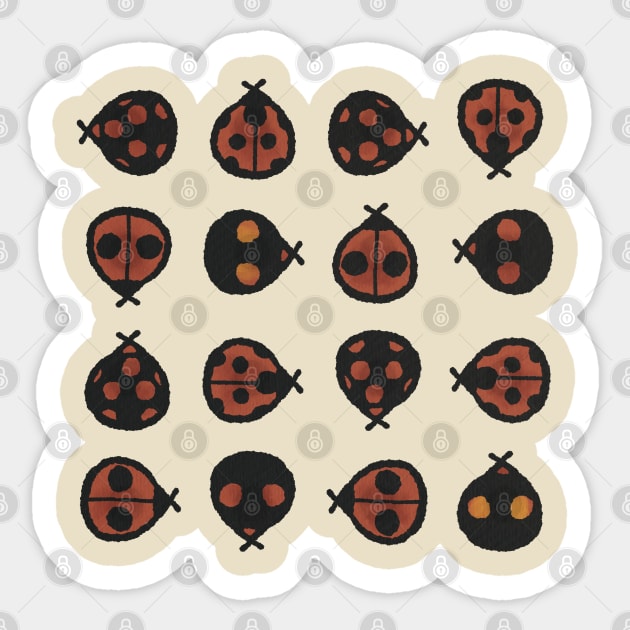 Ladybugs being spotted in spring - Ladybug - Sticker | TeePublic