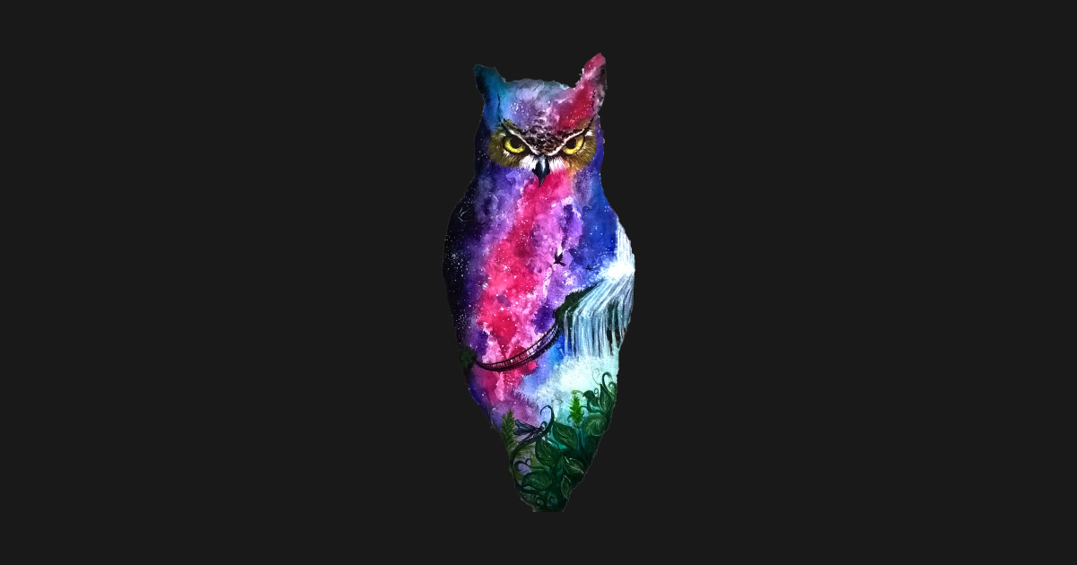 Mystical Owl - Cosmic Owl - Posters and Art Prints | TeePublic