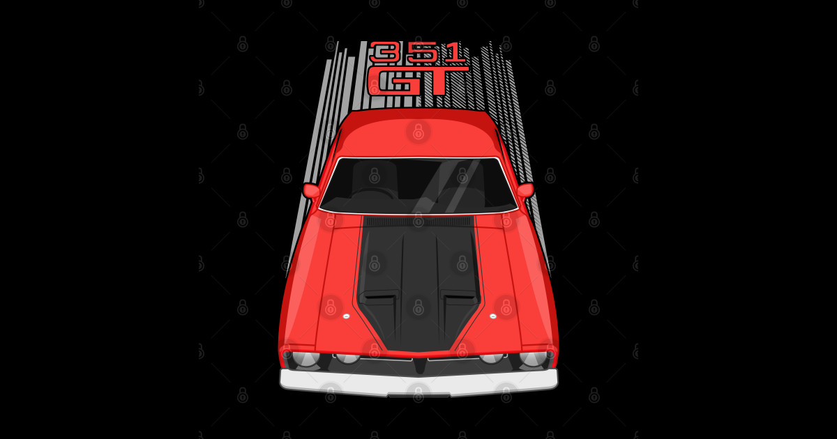 Ford Falcon XB GT 351 - Red - Ford Falcon Xb Gt 351 - Sticker | TeePublic