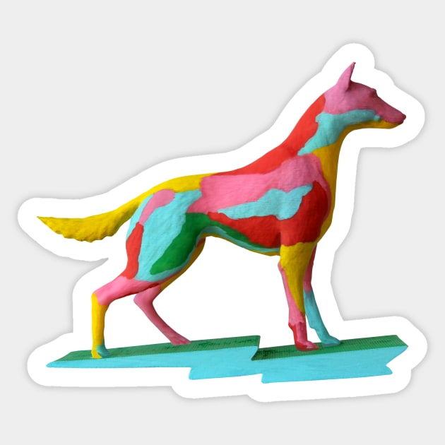 Dingo Flour Fremantle Logo in Colour - Fremantle - Sticker | TeePublic