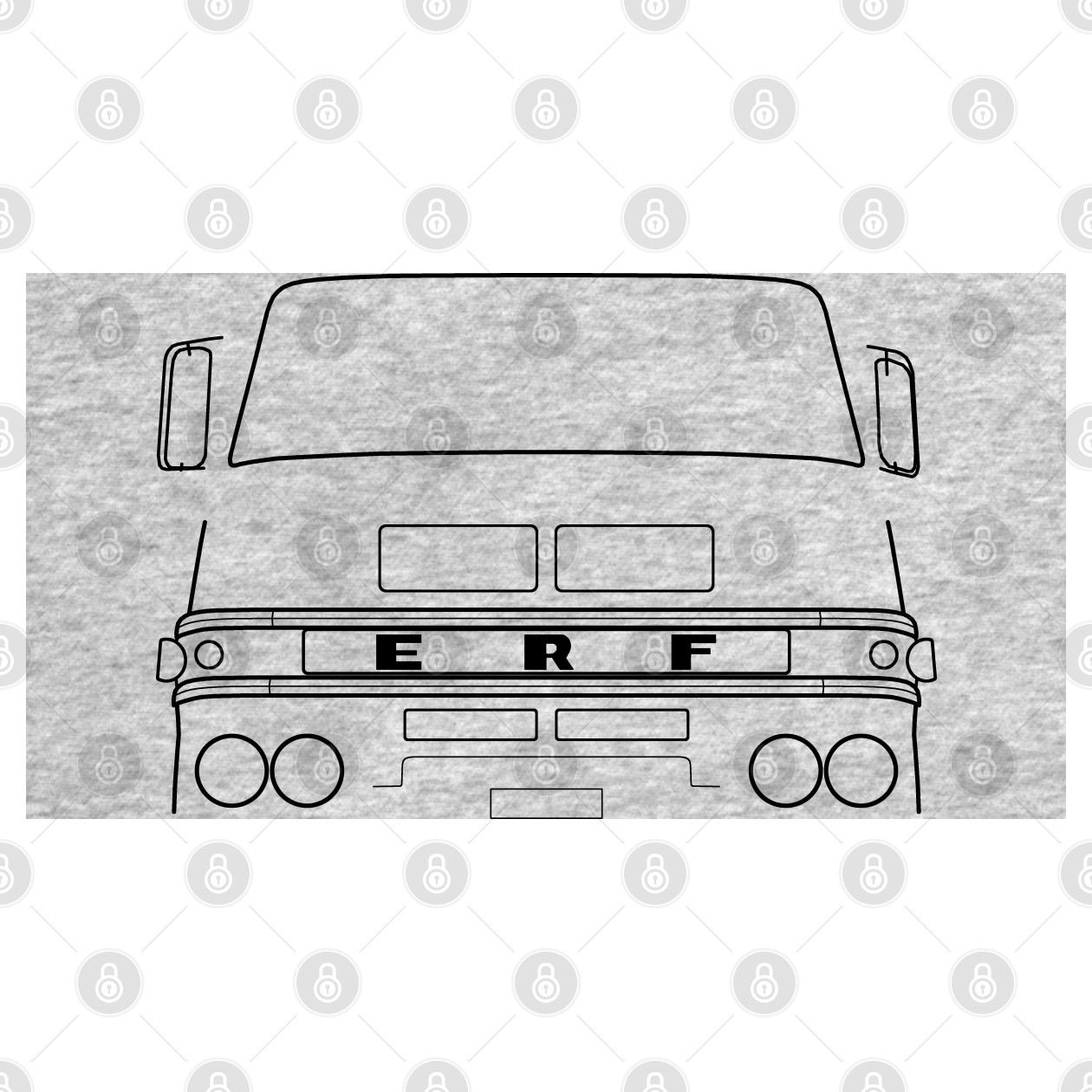 ERF LV classic 1960s lorry black outline graphic - Erf - Hoodie | TeePublic