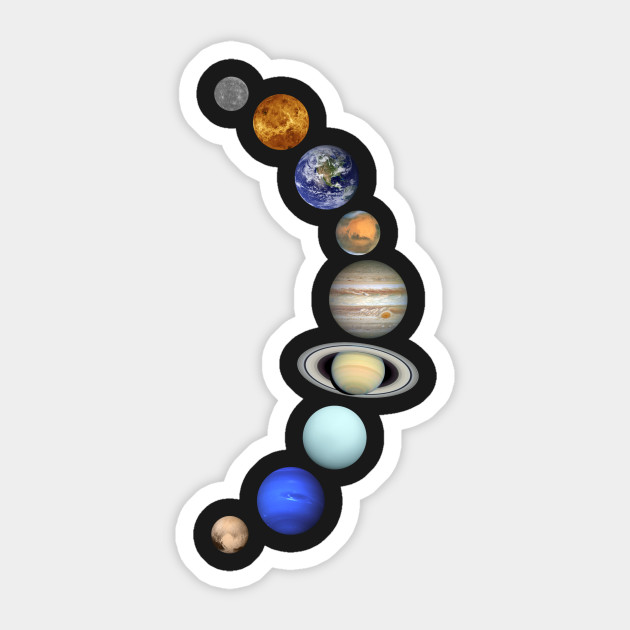 Planets of the Solar System - Solar System And Planets - Sticker ...