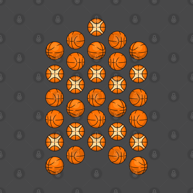 Basketball pattern - Basketball - T-Shirt | TeePublic