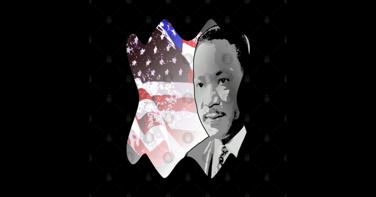 Martin luther king usa flag - Martin Luther King - Magnet | TeePublic
