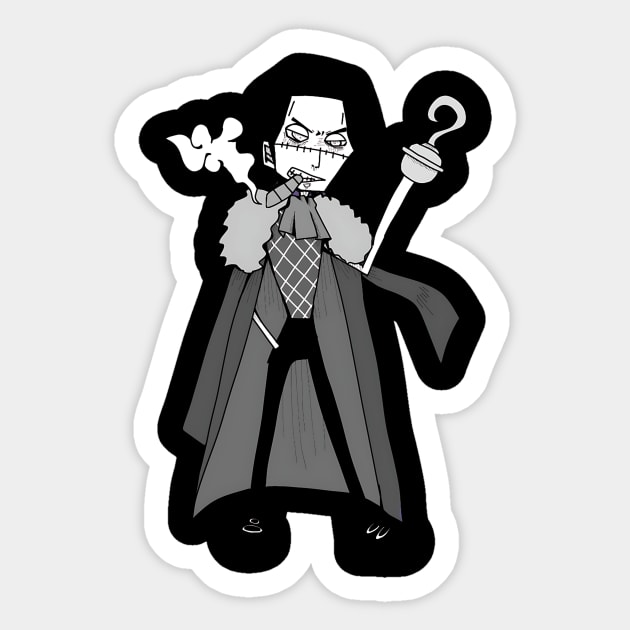Monochrome Villain Style - Villain - Sticker | TeePublic