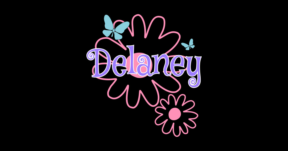 Delaney Girls Name Daisy Butterflies - Delaney Name - Phone Case ...