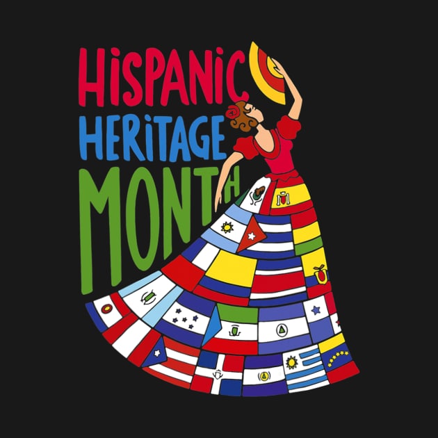 National Hispanic Heritage Month Celebration Flags - Hispanic Heritage ...