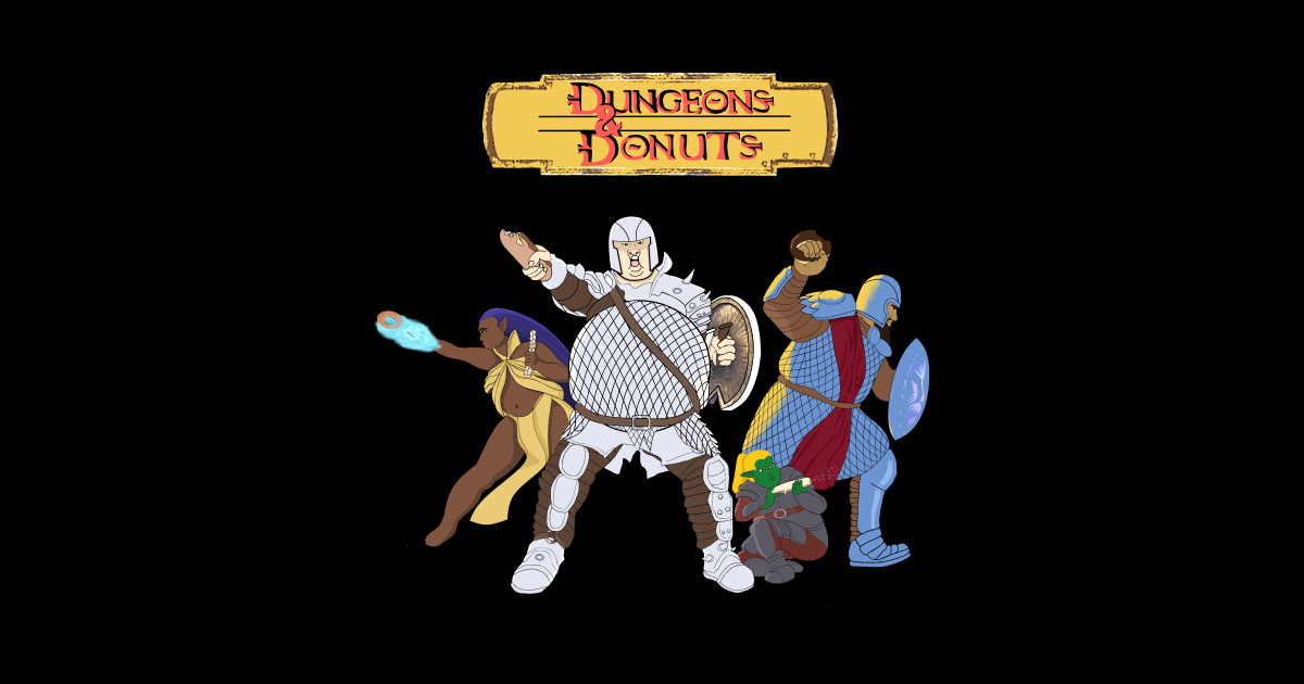 Dungeons & Donuts - Dnd - Sticker | TeePublic