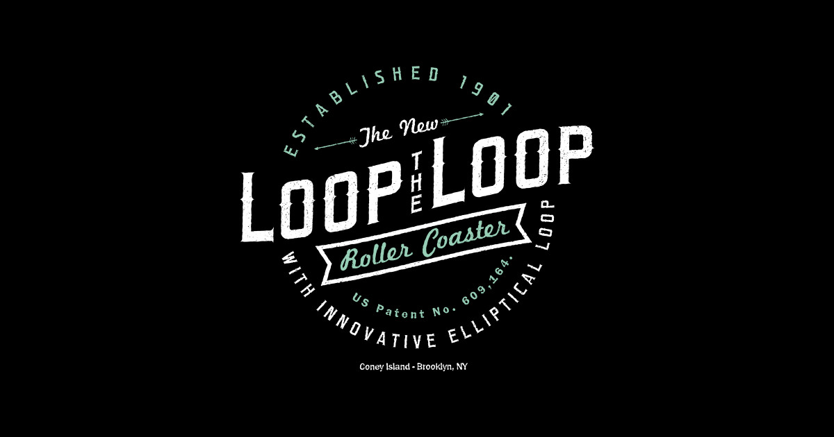 Loop the Loop - Classic Roller Coaster Merch - Roller Coaster - Posters ...