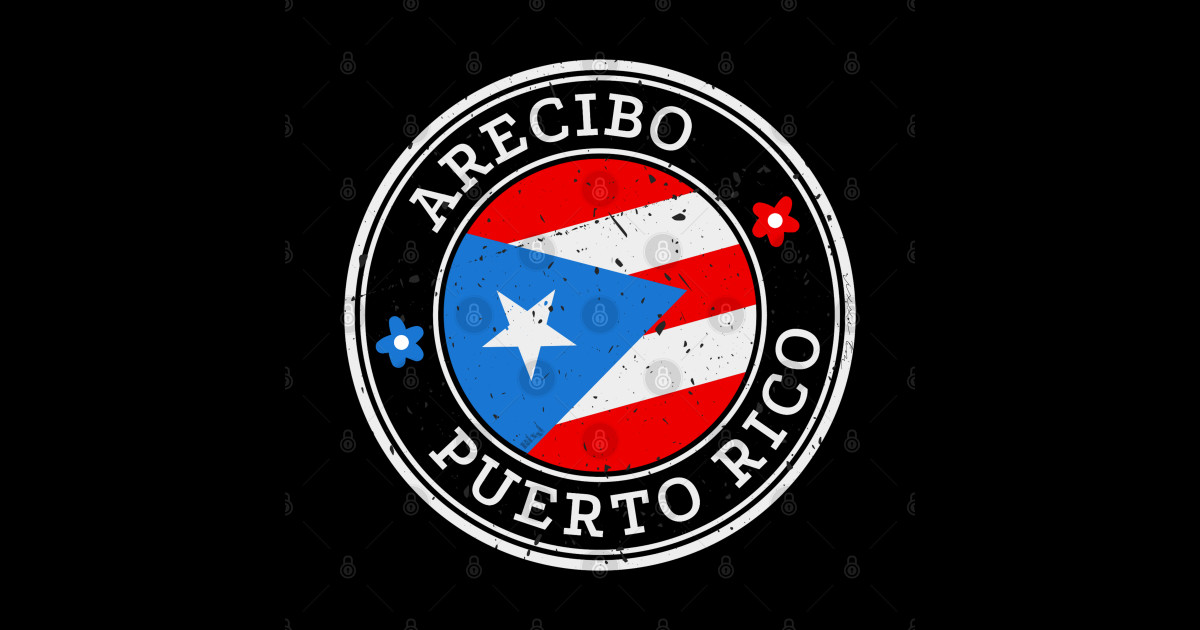 Arecibo Puerto Rico Puerto Rican Pride Flag - Puerto Rican - Sticker ...