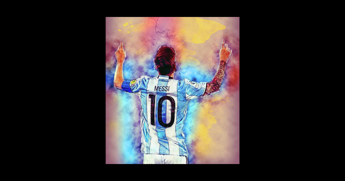 Lionel Messi 10 - Messi - Sticker | TeePublic