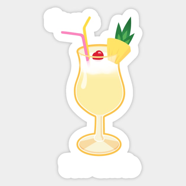 Make mine a Pina Colada - Cocktail - Sticker | TeePublic
