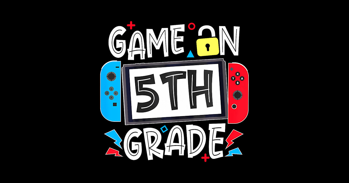 Back To School Game On 5Th Grade Gamer Kids Boys - Back To School Game ...