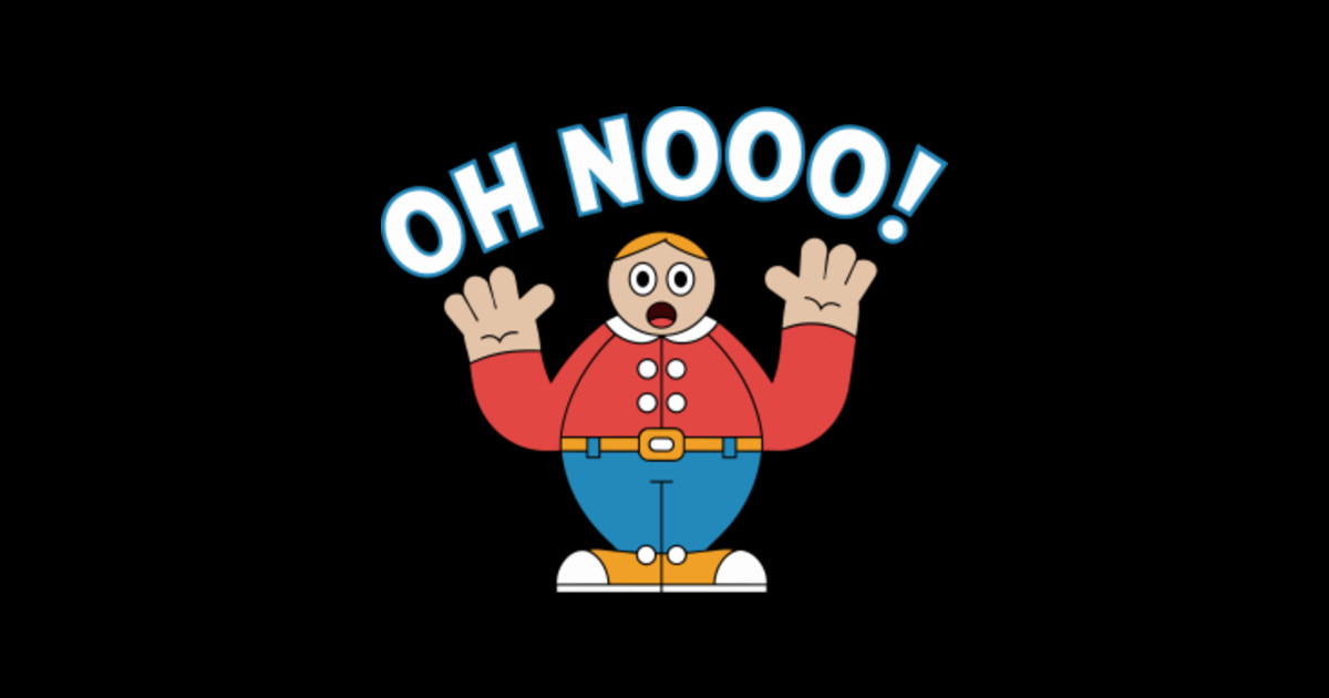 Funny Cartoon Character - "Oh Nooo!" Reaction Design - Cartoon ...