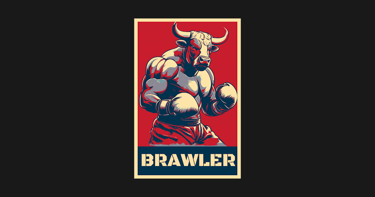 Brawler Boxing Bull HOPE - Boxing - T-Shirt | TeePublic