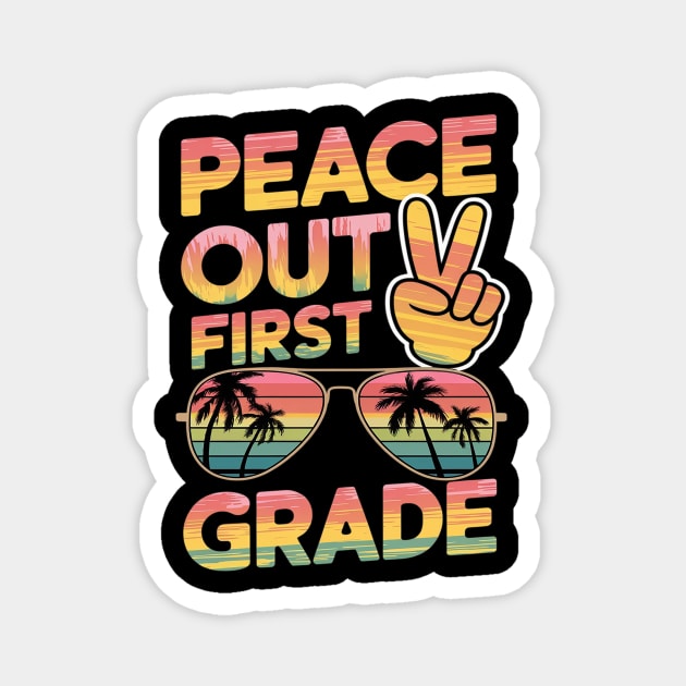 Peace Out First Grade Last Day of School Graduation - Peace Out First ...