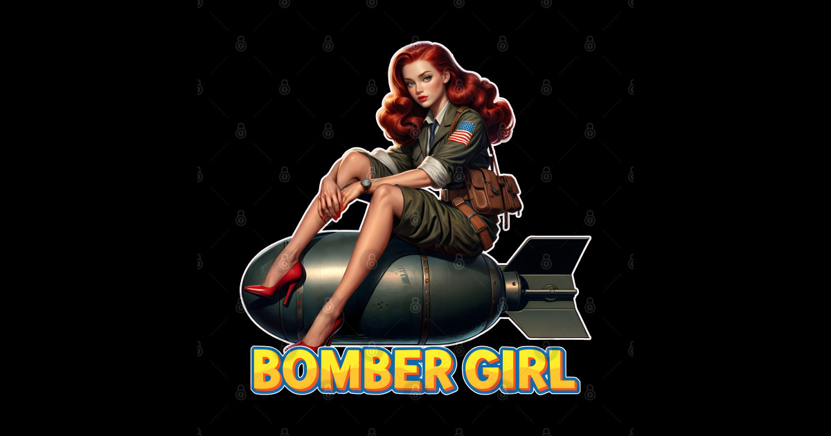 BOMBERGIRL - Bomber - Sticker | TeePublic