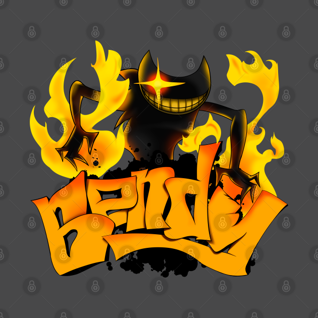 FNF BATIR BATDR Nightmare Bendy Graffiti Art - Bendy Fnf - T-Shirt ...