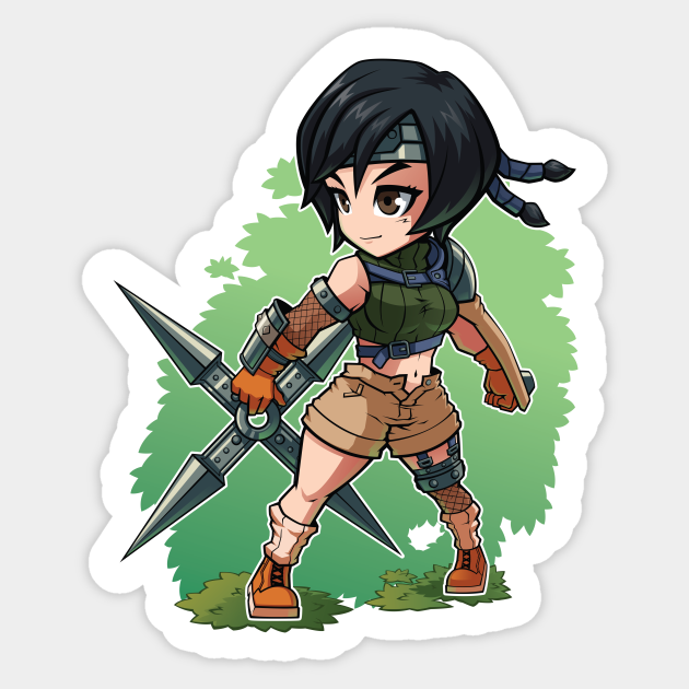 Yuffie Chibi - Yuffie Kisaragi - Sticker | TeePublic