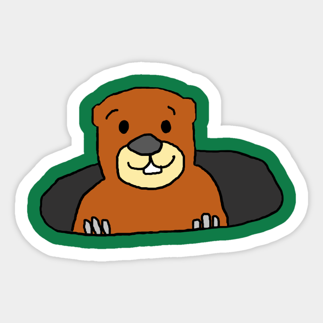 Gopher Cartoon - Gopher - Sticker | TeePublic