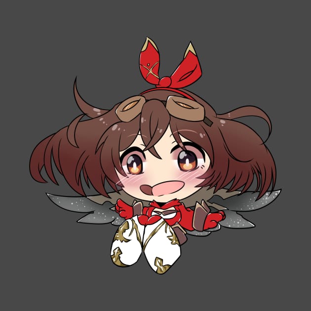 Amber Genshin Chibi - Genshin Impact Game - T-Shirt | TeePublic