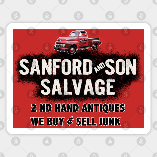 Sanford & Son Salvage Door Panel Sign - Sanford And Son Salvage ...
