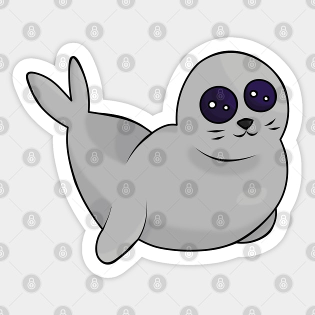 Cute Baby Seal - Seal - Sticker | TeePublic