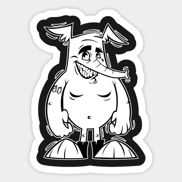 Gangster Elephant - Elephant - Sticker | TeePublic