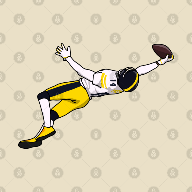 incridible one hand catch - George Pickens - T-Shirt | TeePublic