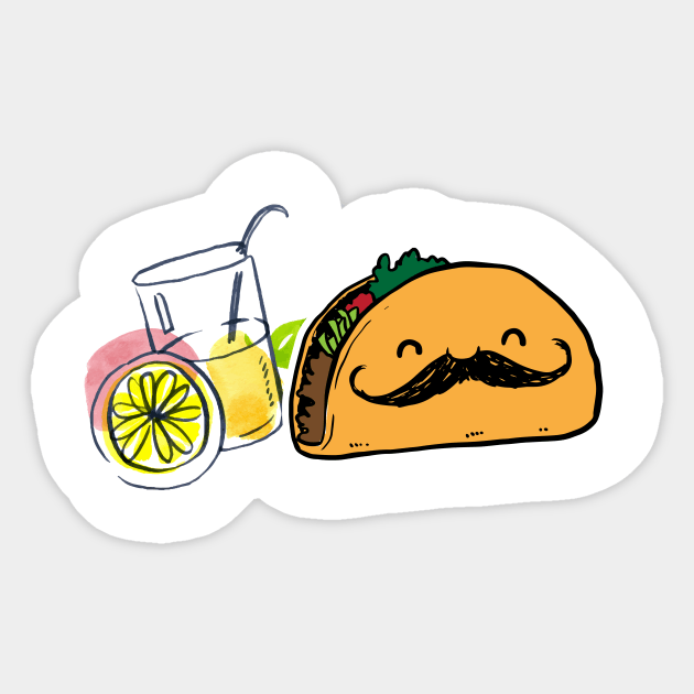 It's Taco Time - Taco - Sticker | TeePublic