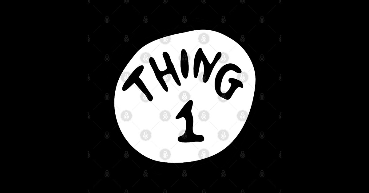 Thing 1 Logo - Thing 1 - Sticker | TeePublic
