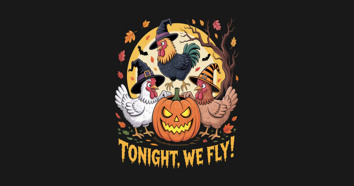 Tonight We Fly Chicken Witch - Tonight We Fly Chicken Witch - T-Shirt ...