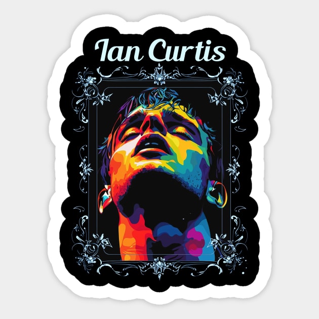 IAN CURTIS MUSICIAN FAN ART - Ian Curtis Musician Fan Art - Sticker ...