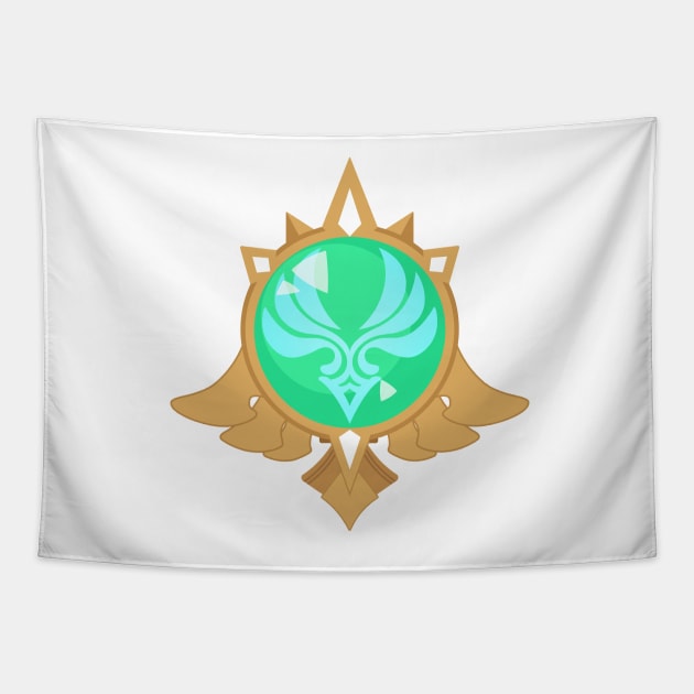 Genshin Impact Mondstadt Vision - Anemo - Genshin - Tapestry | TeePublic