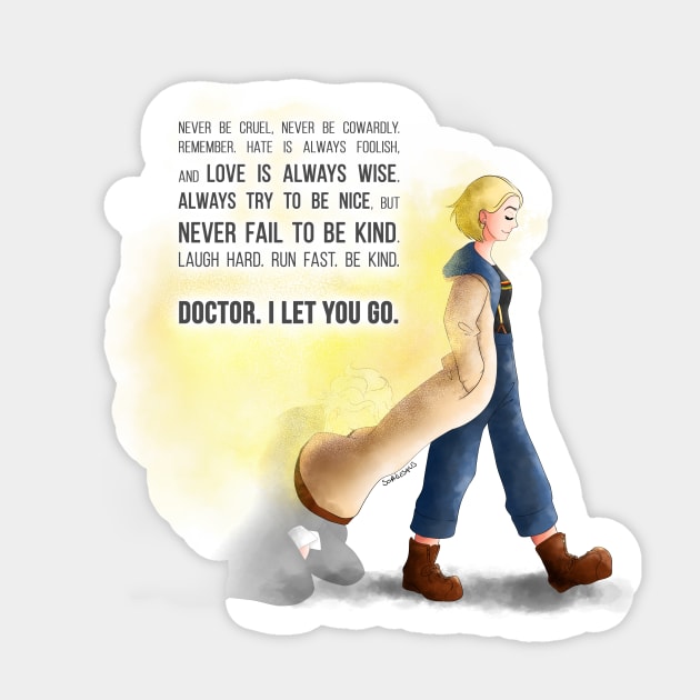 Doctor, I let you go - The Doctor - Sticker | TeePublic