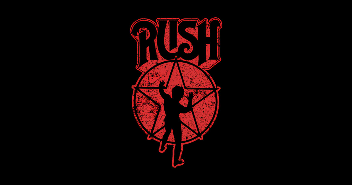 Rush – Classic Rock Starman Vintage Logo - Rush - Sticker | TeePublic