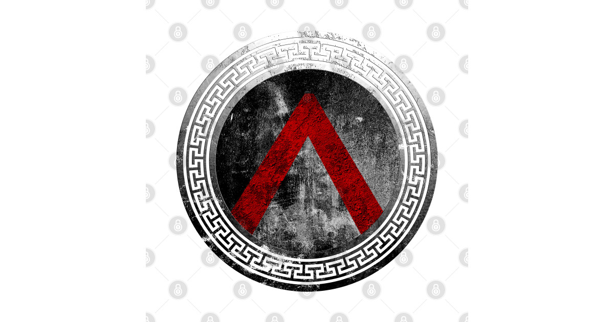Spartan Warrior Lambda Shield - Spartan - T-Shirt | TeePublic