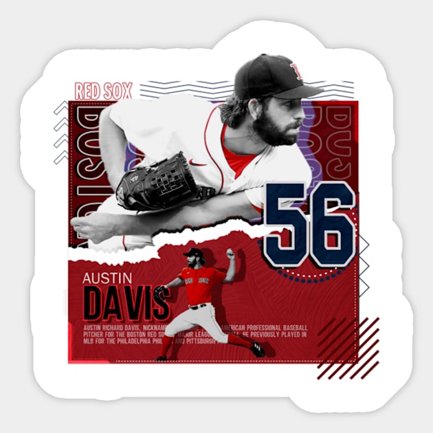 austin davis baseball - Baseball Player - Sticker | TeePublic